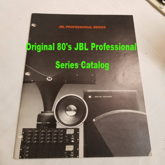 JBL | Other | Original 8s Jbl Professional Series Catalog | Poshmark